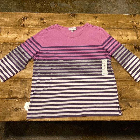 Southern Lady | Tops | Nwt Southern Lady Top 34 Sleeves Size Xl | Poshmark